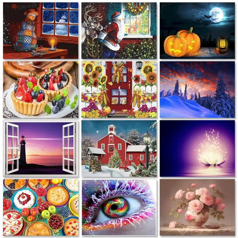 RUOPOTY-Modern-Painting-By-Numbers-Landscape-Set-For-Adults-Kits-Diy ...