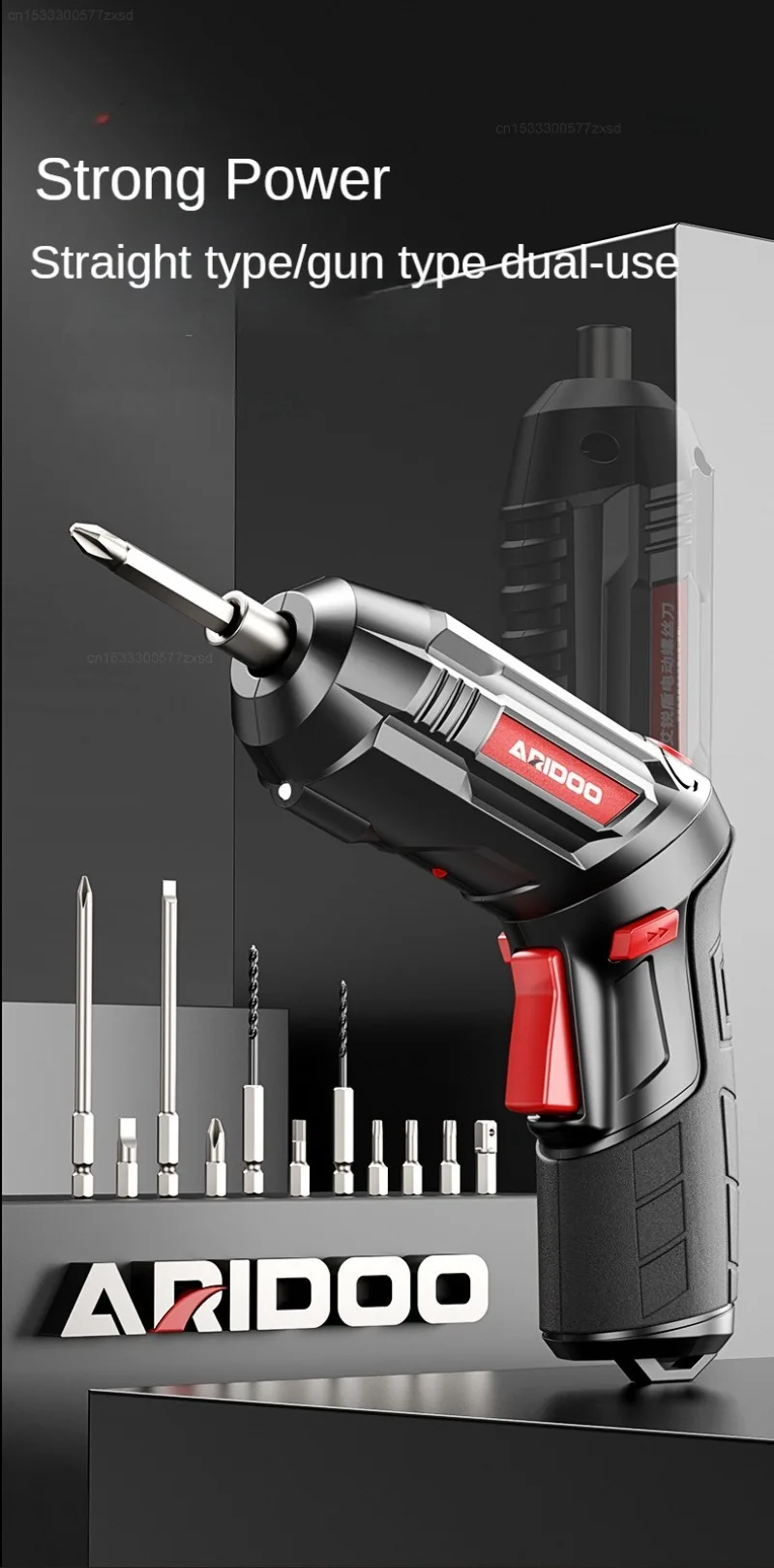ARIDOO Rechargeable Cordless Electric Screwdriver (47 Pcs) | Makers ...