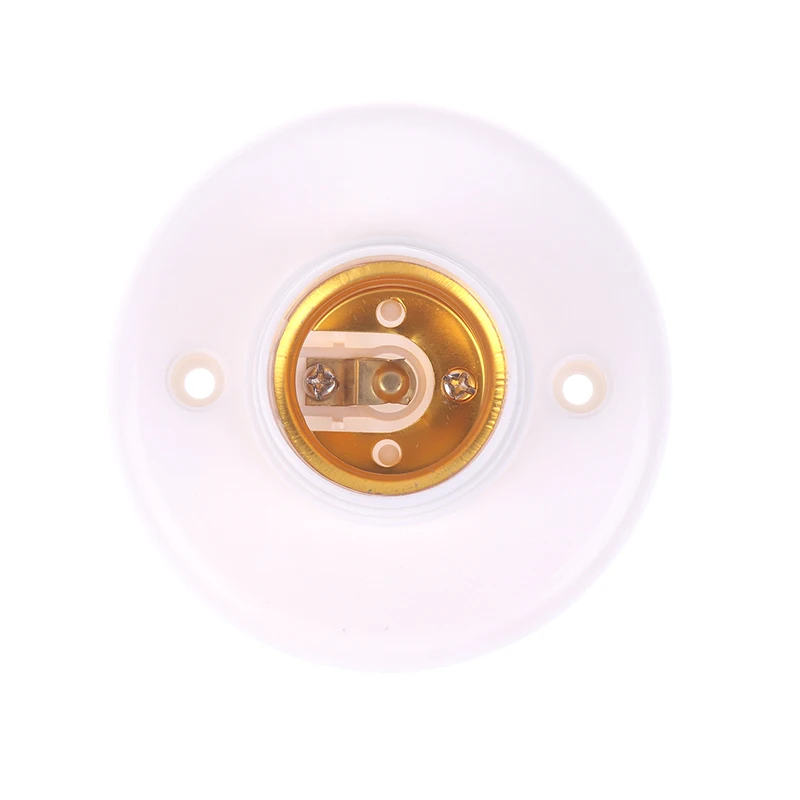 1pcs-E27-Screw-Cap-Socket-White-Gold-Ceiling-Light-Lamp-Bulb-Fixing ...