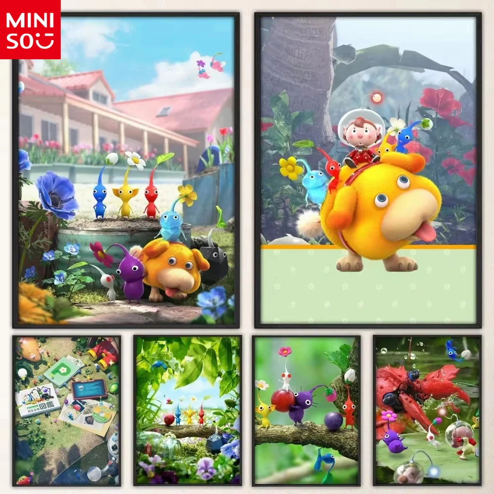 MINISO Game Pikmins: Digital Oil Painting, Living Room Bar, Fashion ...