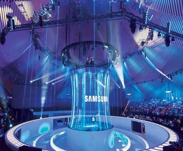Popularon the stage for big show, 3D holographic projection screen mesh ...
