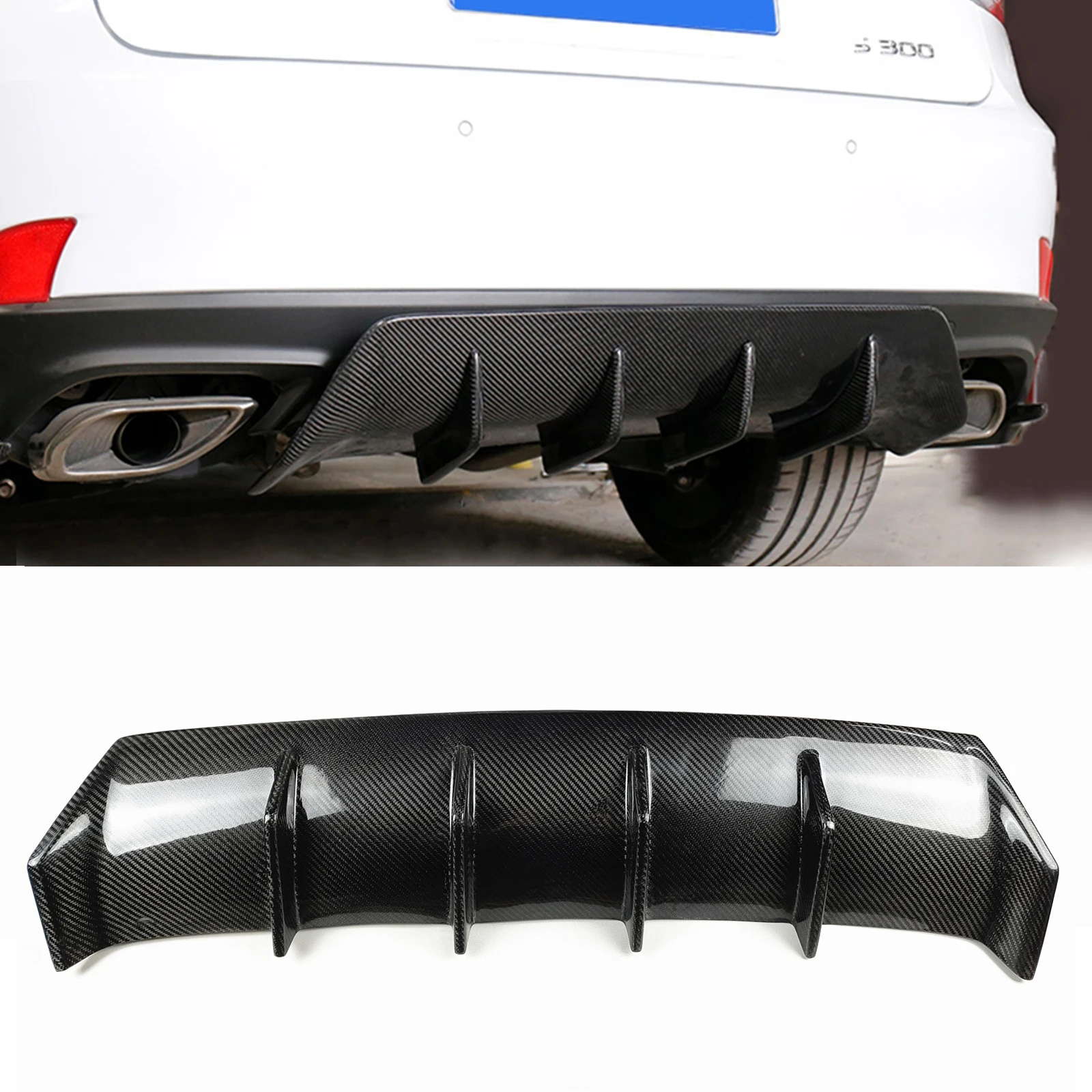 Rear Diffuser Bumper Lip For Lexus IS350 IS300 Sport Sedan 2017-2018 ...