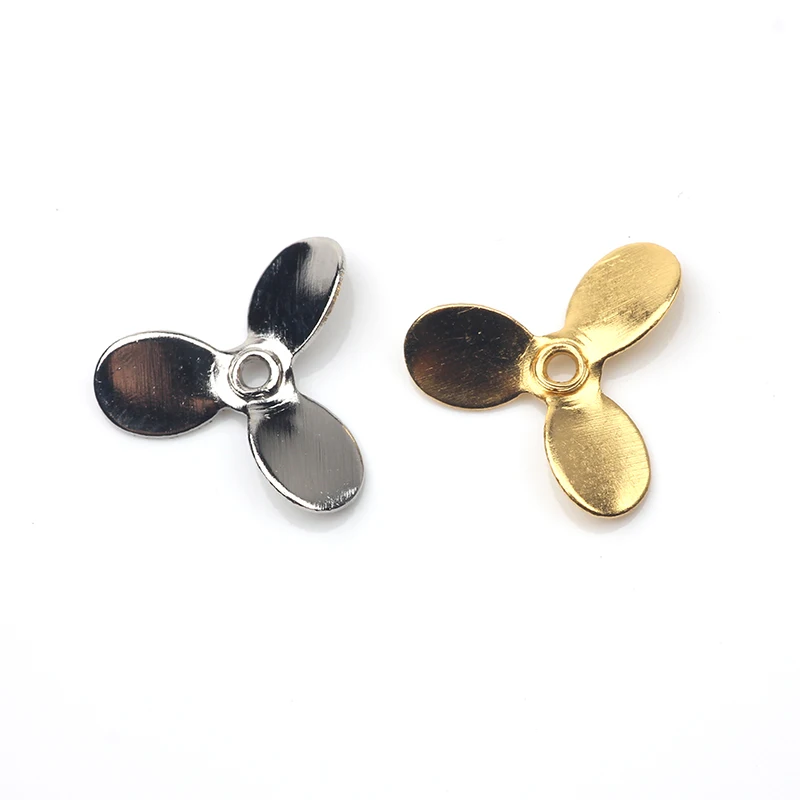 20pcs three blade propeller spin bait Rotating Metal Blade For Fishing ...
