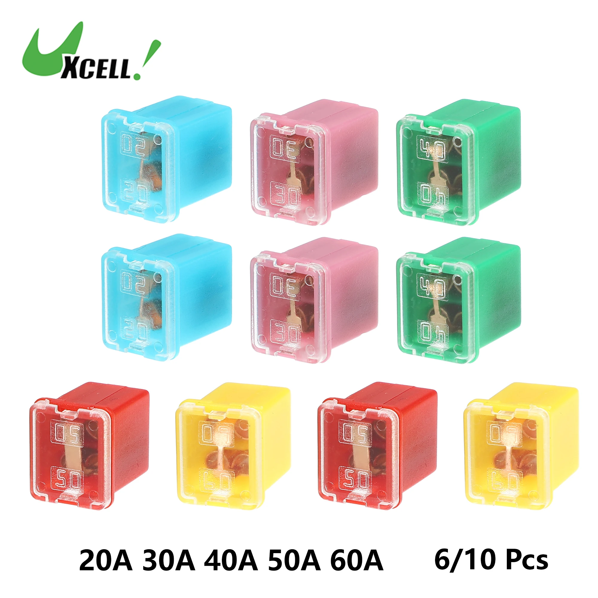 X-Autohaux-6-10Pcs-Standard-Box-Shaped-Fuse-32V-Universal-for-Pickup ...