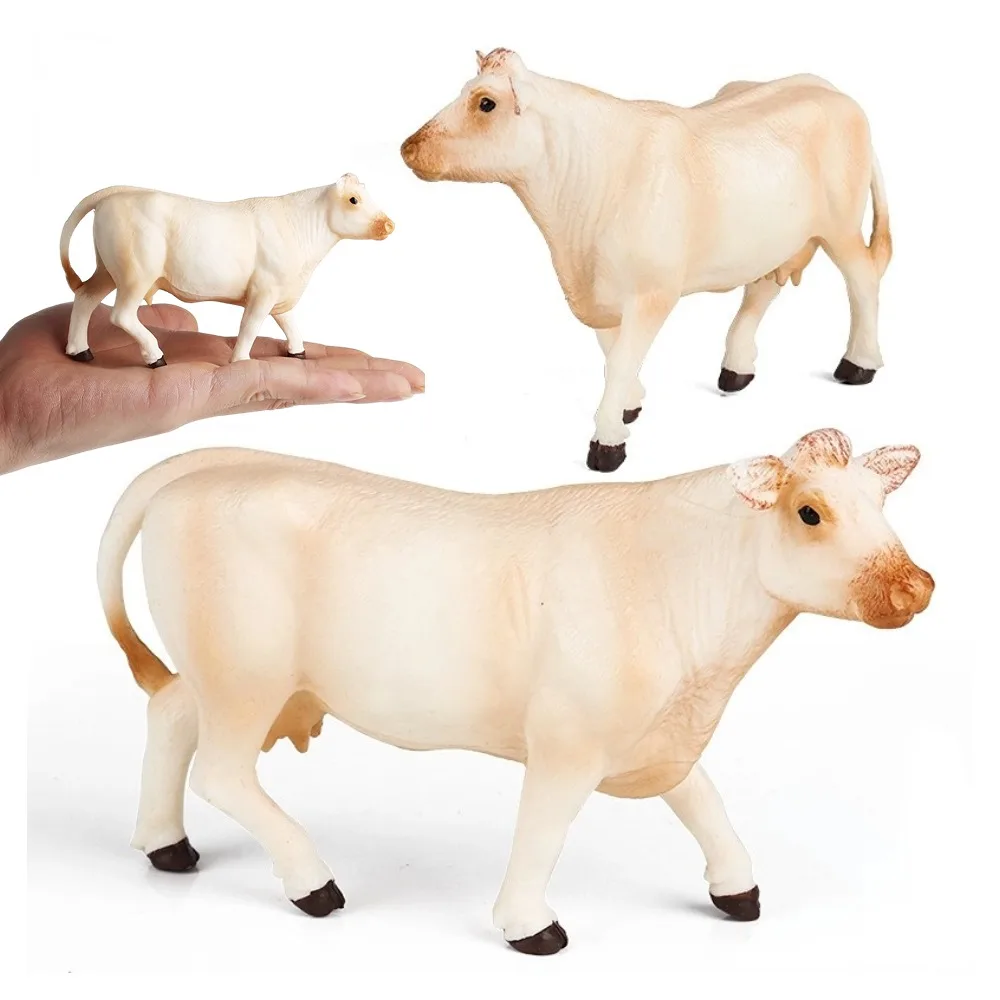 OozDec-Charolais-Cattle-Realistic-Cow-Animal-Model-River-Cattle ...