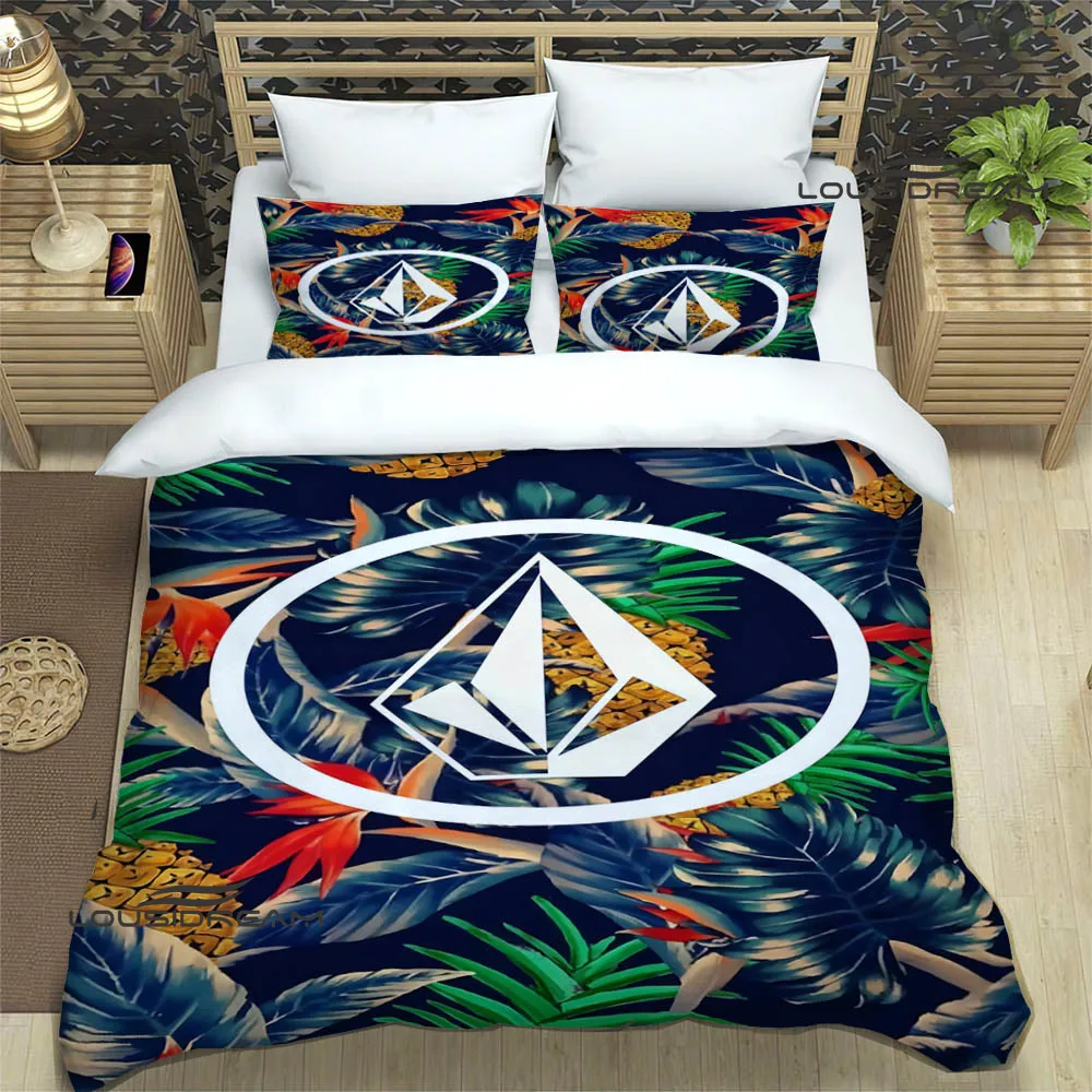 V-VOLCOM-LOGO-printed-Bedding-Sets-exquisite-bed-supplies-set-duvet ...