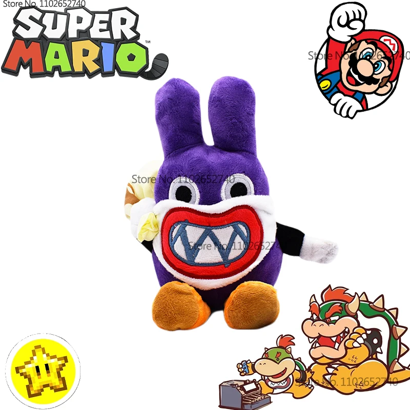 20CM Super Mario Bros Nabbit Plush Stuffed Doll Toy Game Periphery Room ...