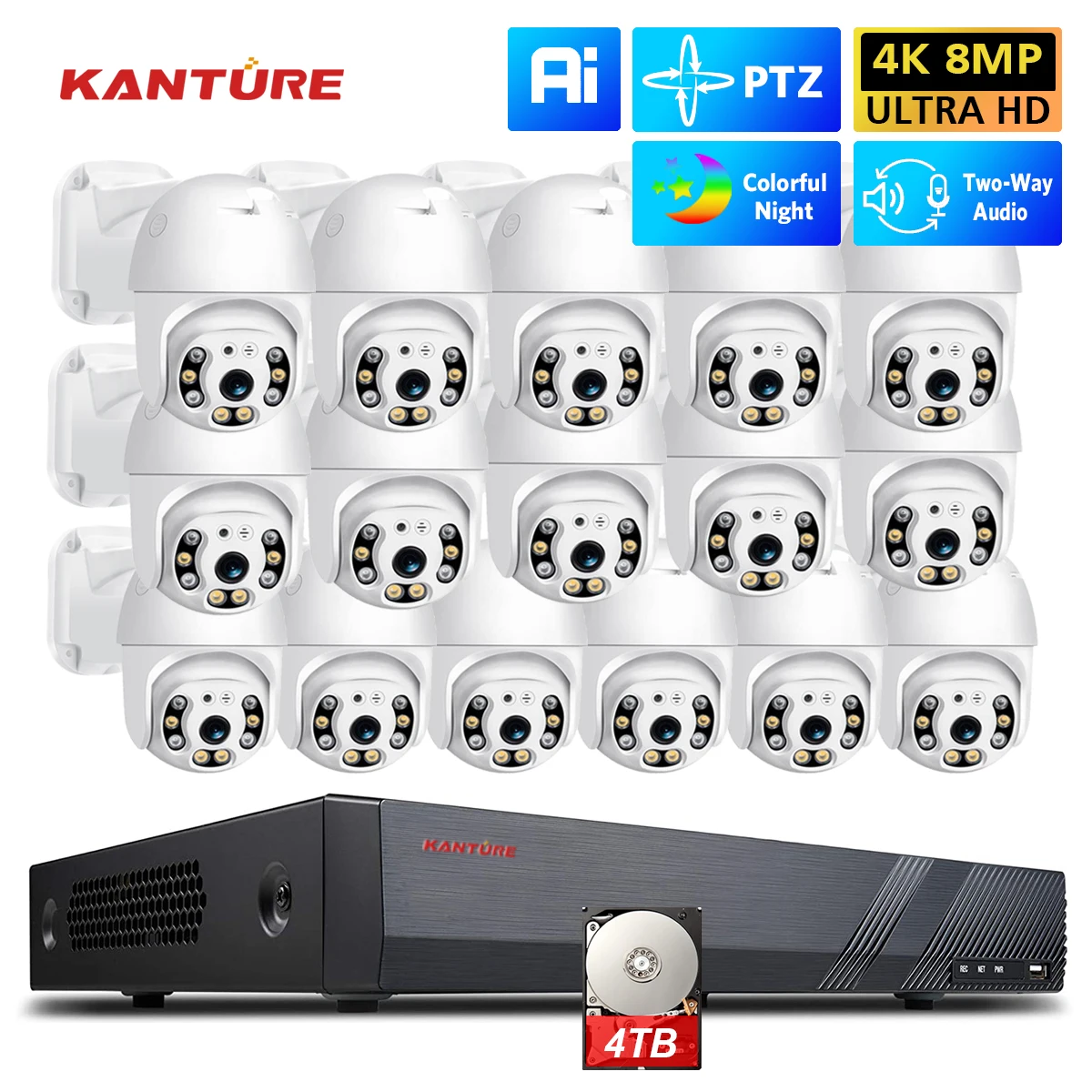 16CH-4K-Poe-Camera-System-H-265-8MP-AI-Human-Detected-5MP-Auto-Tracking ...