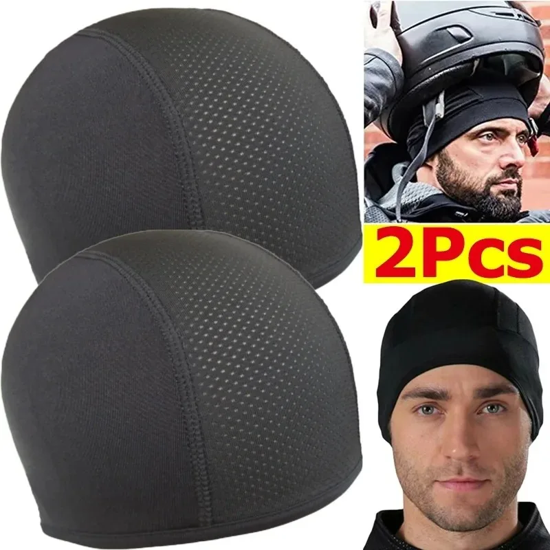 2PCCycling-Helmet-Hat-Inner-Cap-Breathable-Quick-drying-Motorcycle ...
