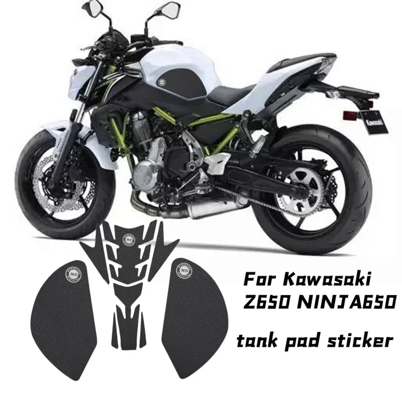 For-Kawasaki-Z650-Z-650-Model-650-Motorcycle-Tank-Pad-Protector-Gas ...