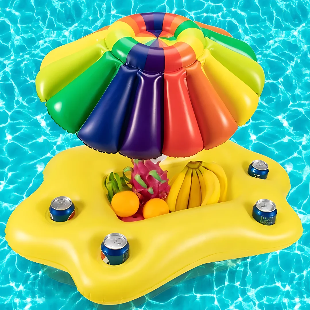 Water-Inflatable-Rainbow-Ice-Bucket-Coconut-Tree-Parasol-Ice-Bar ...