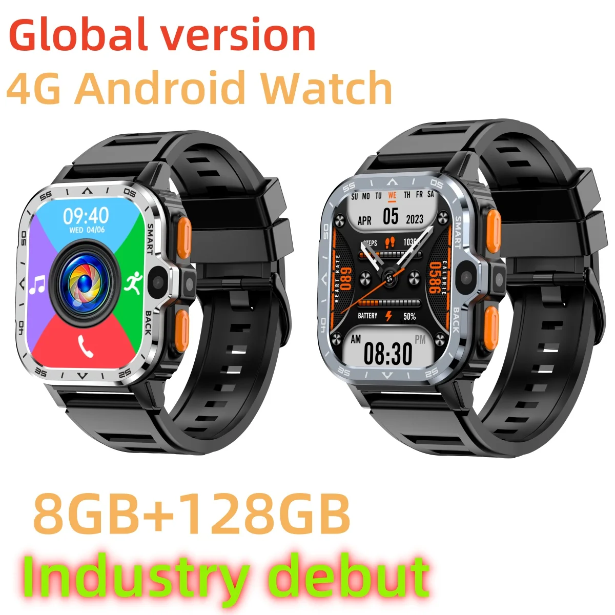 Reloj-inteligente-Android-4G-para-hombre-dispositivo-con-Monitor-de ...