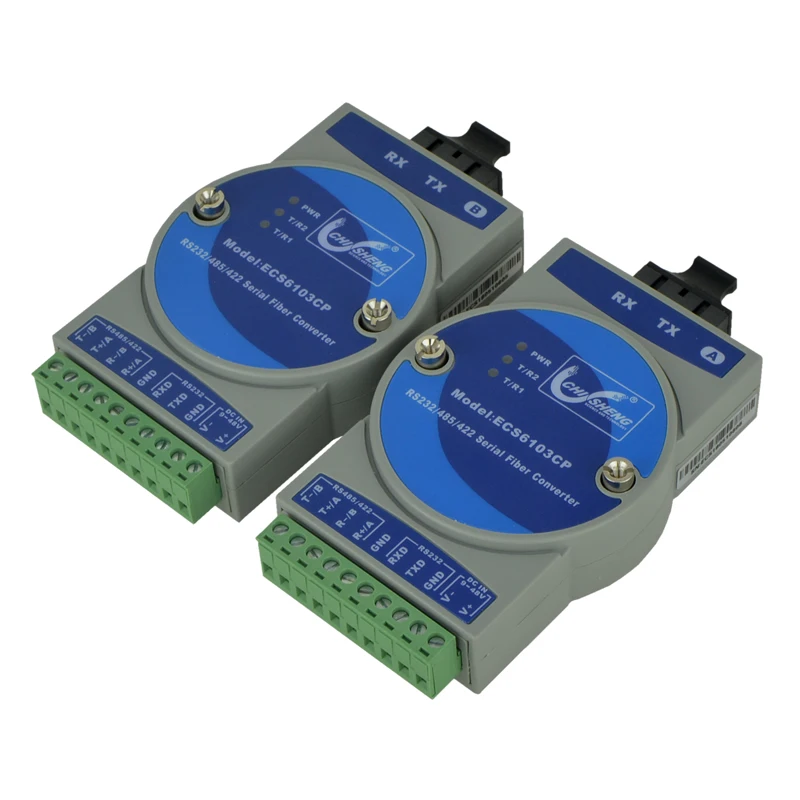 1-Pair-Dual-RS485-RS422-RS232-Optical-Serial-to-fiber-Coverter-Single ...