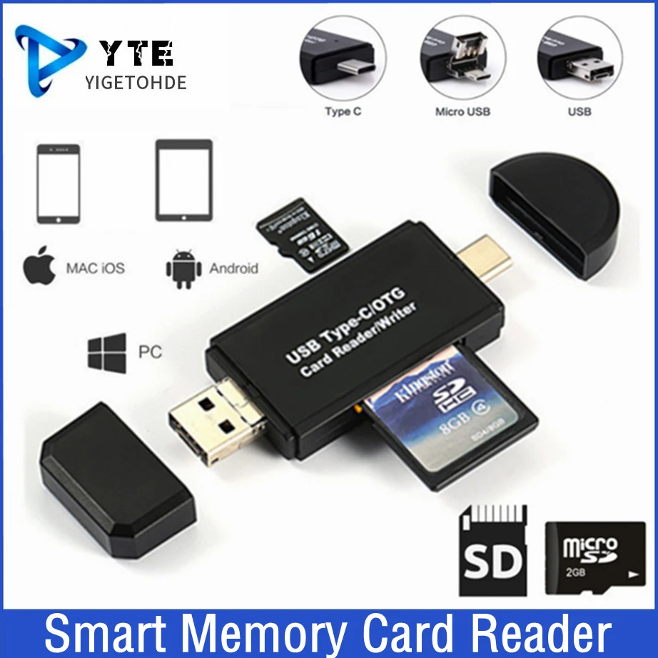 Usb 2.0 Micro Sd Card Reader Otg Adapter | Reader Memories Micro Sd Usb ...