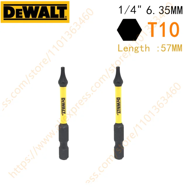 DEWALT Impact 6.35MM 1/4" Power Bit 57mm High Electric Screwdriver ...