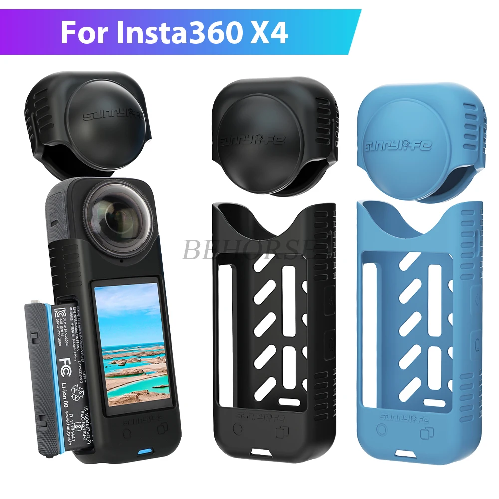 Silicone-Protector-Lens-Cap-For-Insta360-X4-Body-Anti-drop-Protective ...