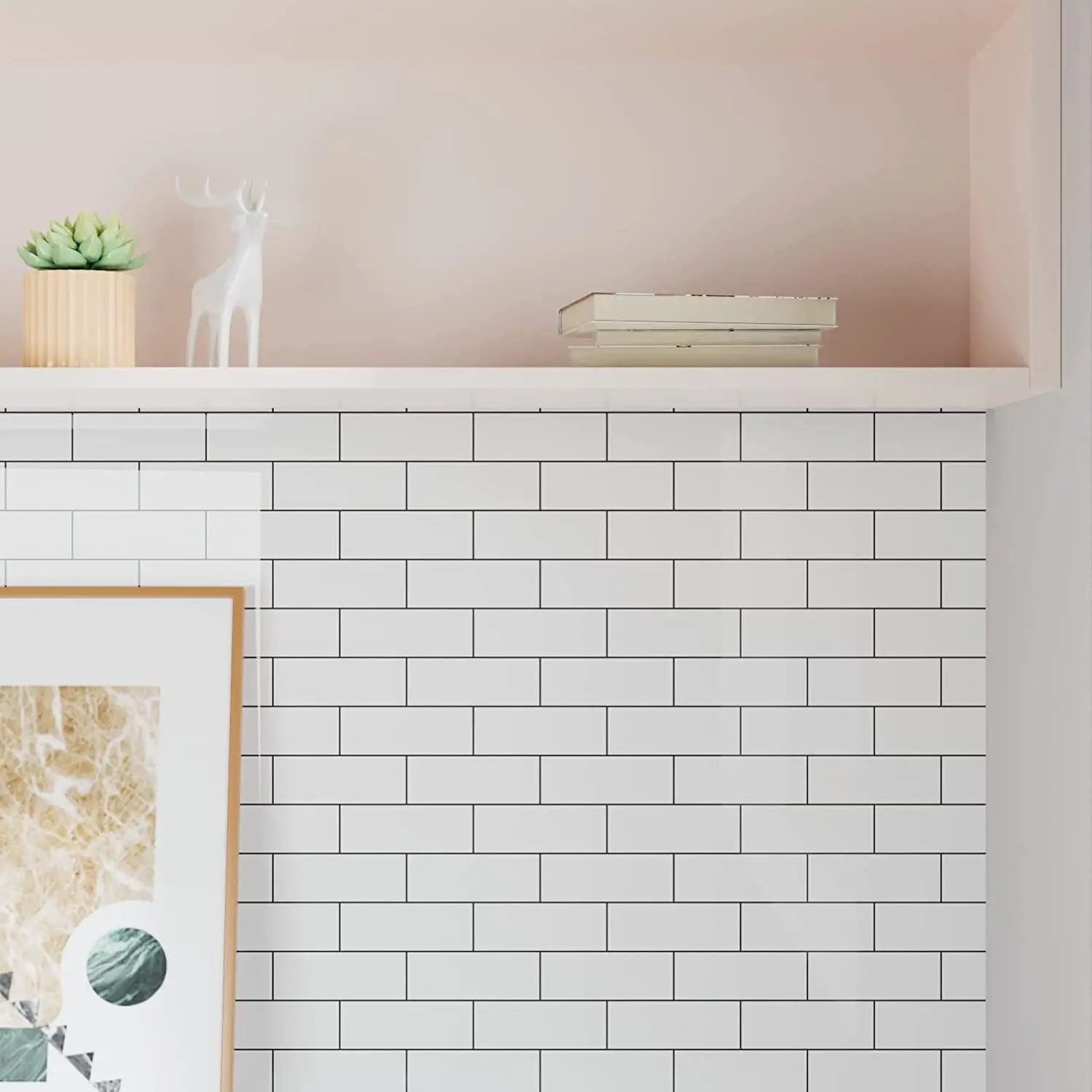 10m-White-Tile-Foil-Contact-Paper-for-Kitchen-Wall-Oil-Proof-PET-Peel ...