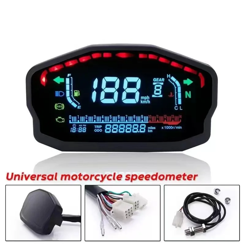 Veloc-metro-Universal-para-motocicleta-cilindros-LCD-od-metro-Digital ...