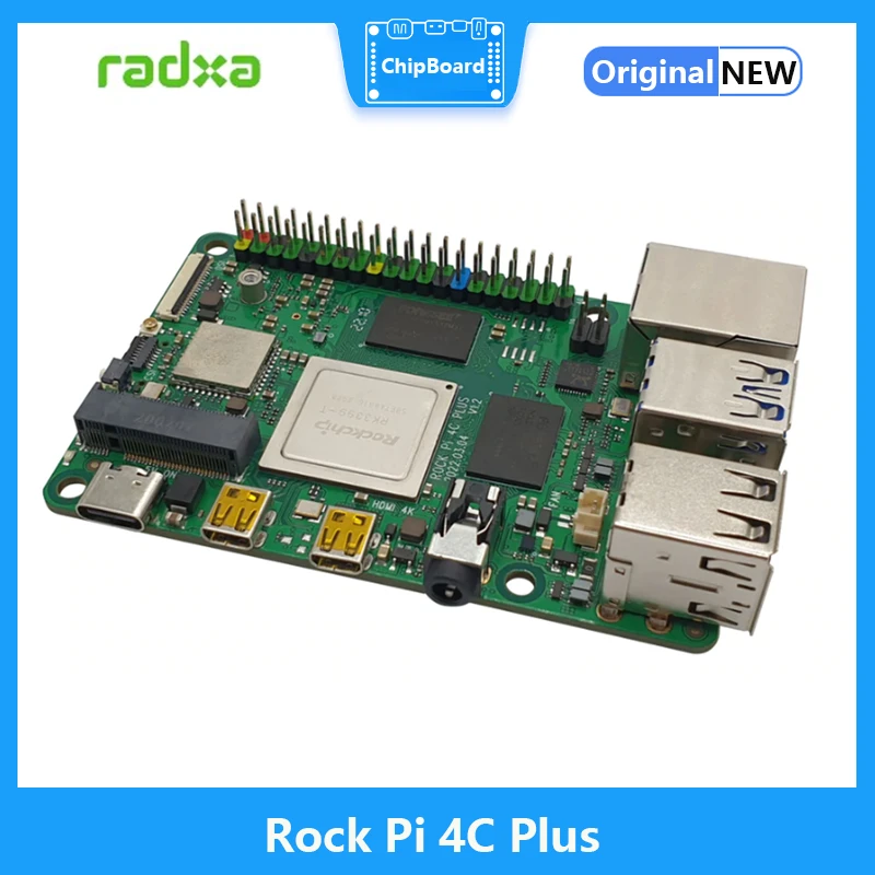 Rock Pi 4c Plus, Rock Pi 4c+ 4gb Sbc Rockchip Rk3399-t Singleboard ...