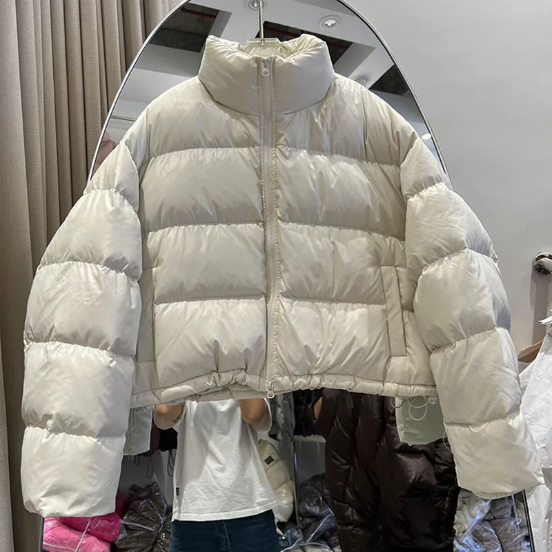 Women 90% White Duck Down Jackets Women's Thickening Short Coat 2024 ...