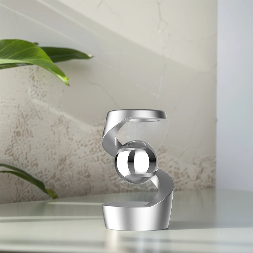 Gravity Defying Kinetic Desk Toy Desktop Suspended Gyroscope Desktop ...
