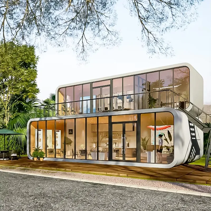 chinese factory cabin house Prefabricated Small House Capsule Room ...