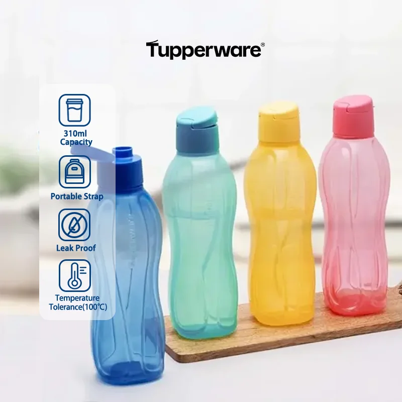 Original-Tupperware-Water-Bottle-Portable-310ml-Water-Cups-Solid-Color ...
