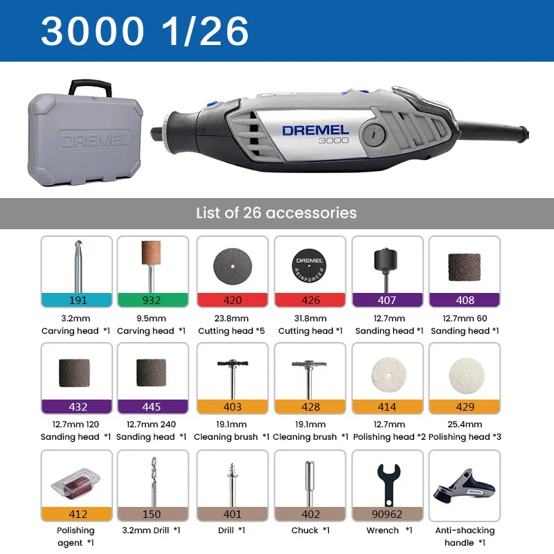 Dremel Power Tools Elektromos Fúró Grinder Változó Sebességű ...