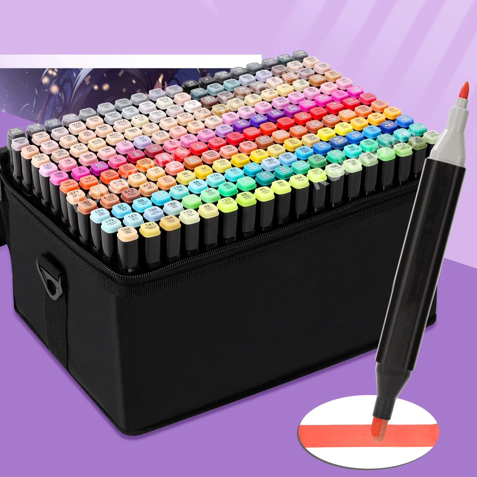 12-168-Colors-Alcohol-Markers-Dual-Tip-Permanent-Art-Markers-for ...