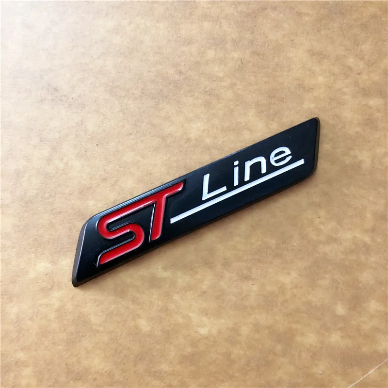 1X-Metal-Chrome-Matt-Black-STline-ST-line-Car-Emblem-Badge-Auto-Decal ...