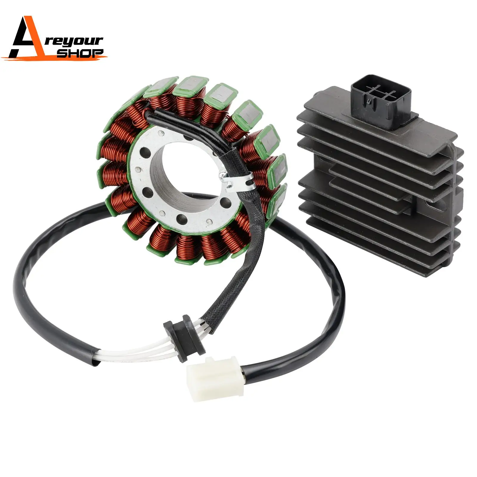 Areyourshop Stator & Regulator Rectifier for Kawasaki EX Ninja 650R 06 ...