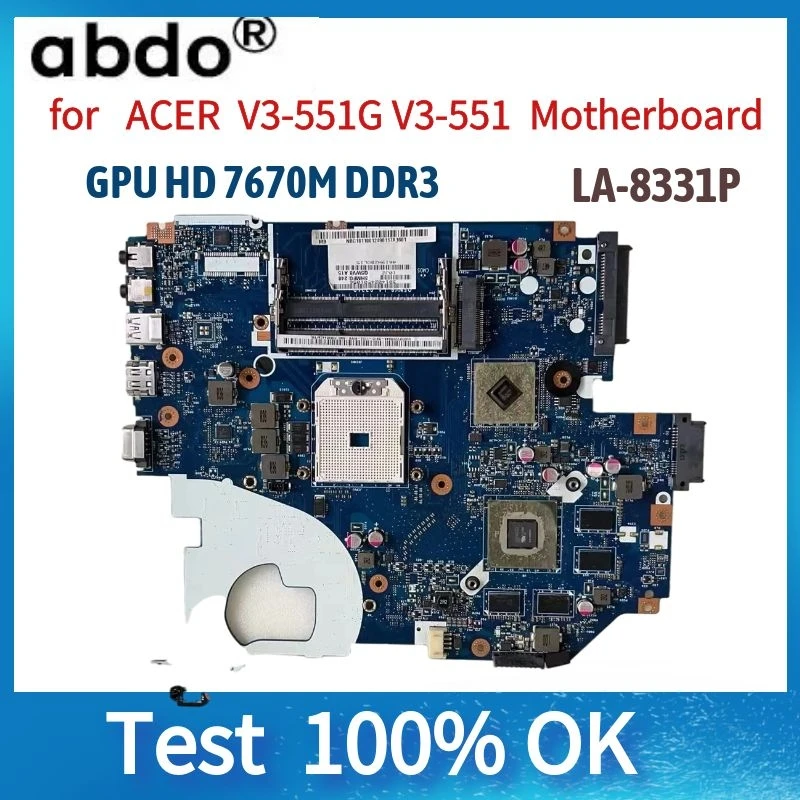 For-ACER-V3-551G-V3-551-Laptop-Motherboard-Q5WV8-LA-8331P-NBC1811001 ...