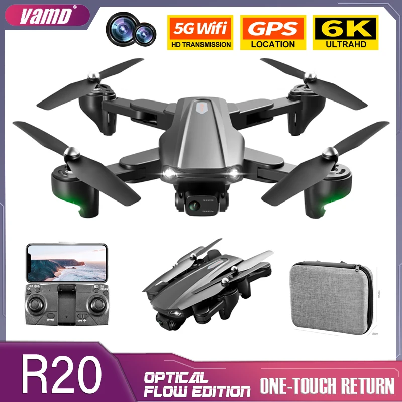 2022 New R20 Drone With 6k Professional Hd Camera Gps 5g Aerial ...