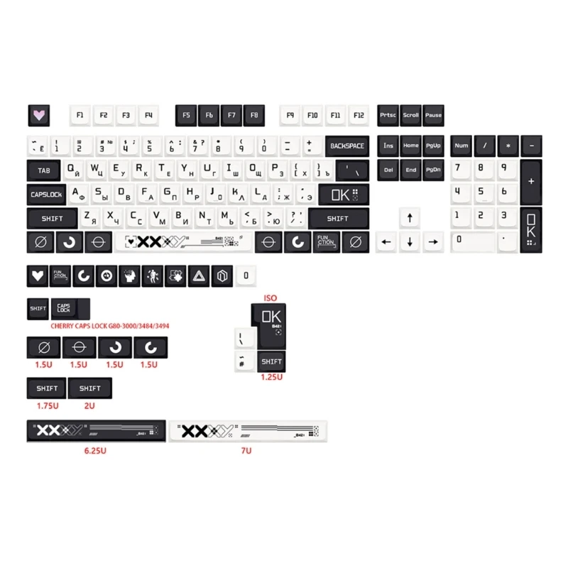 XDA-CSgo-Keycaps-Set-for-128Keys-Keyboard-English-Japanese-Korean ...