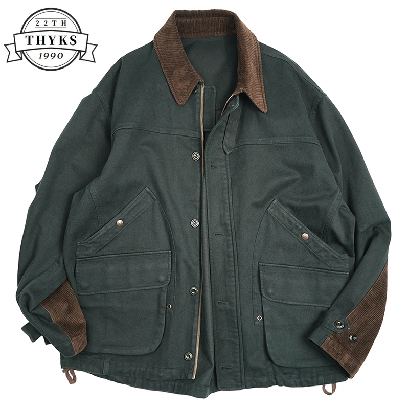 Men-Vintage-Tactical-Jacket-Casual-Loose-Patchwork-Multi-pocket-Cargo ...
