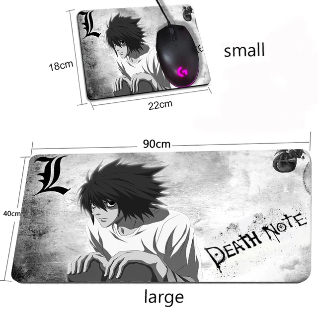 XL Mousepad for Gamers Death-Note Anime Mouse Pad with Gaming Desk Mat ...