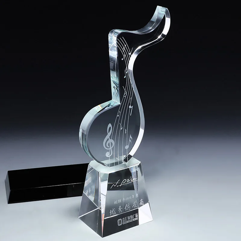 Creative-Custom-Music-Note-Crystal-Trophy-Singing-Competition-Excellent ...