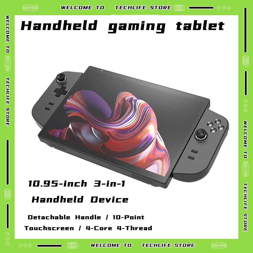 10.95 inch Mini Handheld Game controller Tablet Touchscreen Laptop PC ...