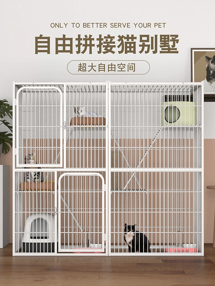 New-Storage-Rack-Cat-Cage-multilayer-Storey-Villa-Super-Cat-Climbing ...