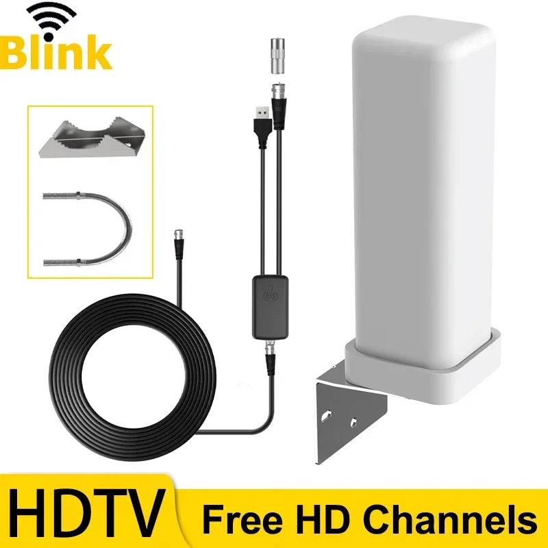6000-Miles-Outdoor-Digital-TV-Antenna-35dBi-Long-Range-Signal-Amplifier ...