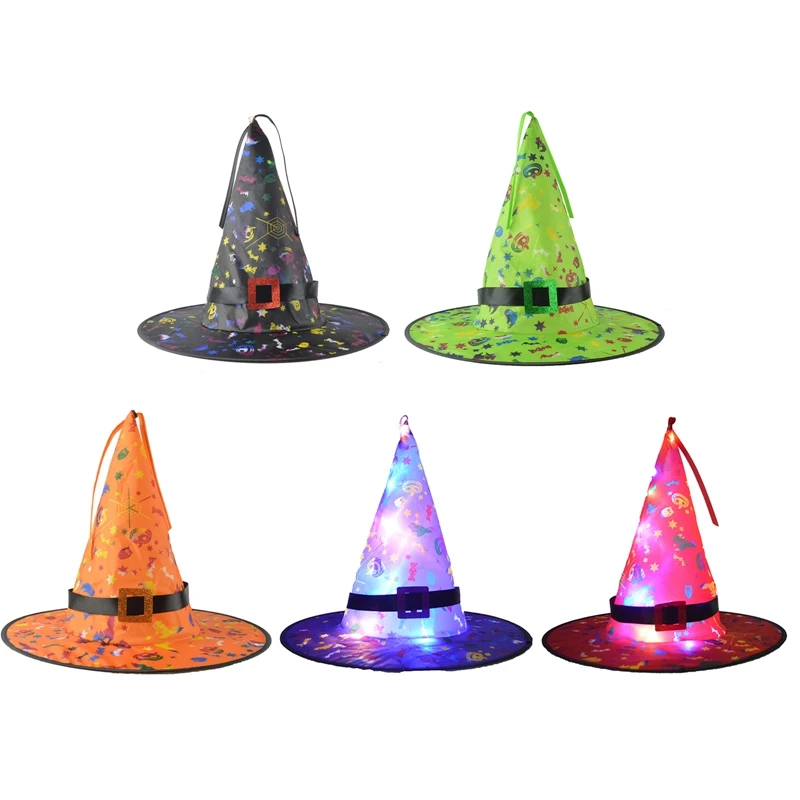 Halloween-LED-Luminous-Witch-Hat-Glowing-Witches-Hat-Headdress-For ...