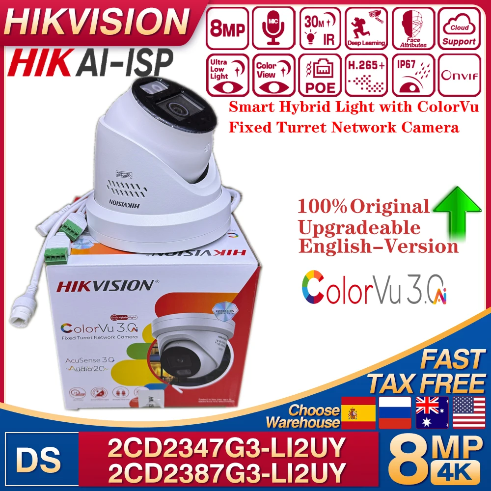 NEW Original Hikvision 4MP DS-2CD2347G3-LI2UY&8MP DS-2CD2387G3-LI2UY ...