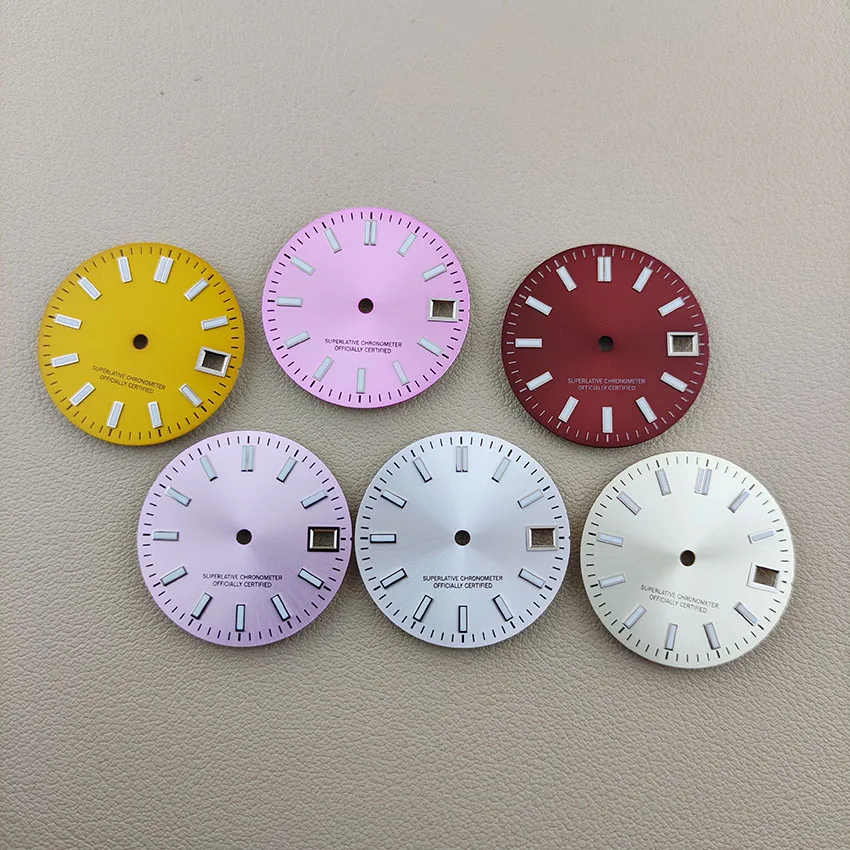 Watch-Accessory-28-5MM-Watch-Dial-NH35-dial-green-luminous-dial ...