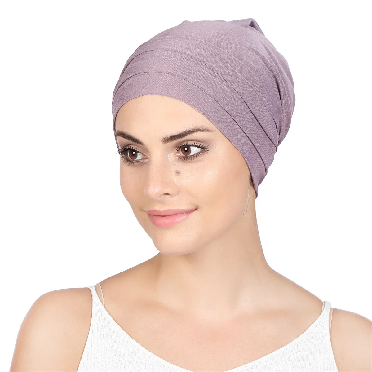 Summer-Turbans-for-Women-Pleated-Turban-Cap-Muslim-Underscarf-Bonnet ...