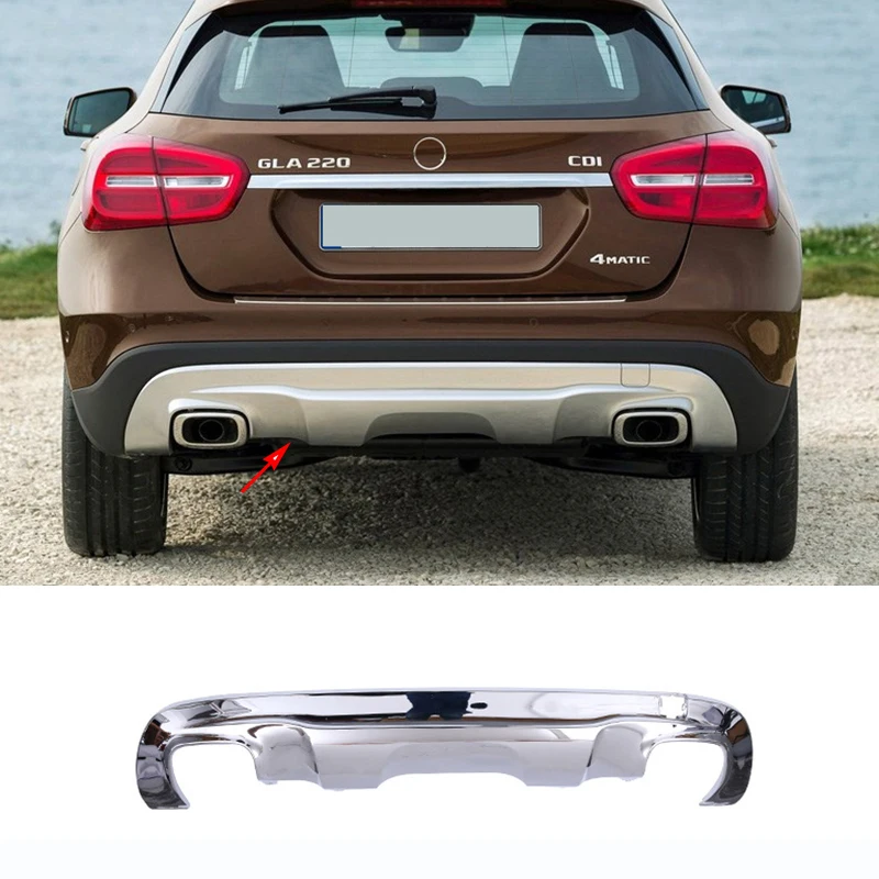 A1568850925-Rear-Bumper-Chromed-Chrome-Trim-Chromium-Styling-Spoiler ...