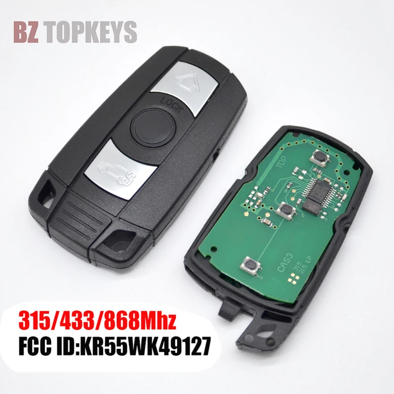 BZTOPKEYS Remote fob 315/433/868Mhz ID46 Chip KR55WK49127 non-keyless ...