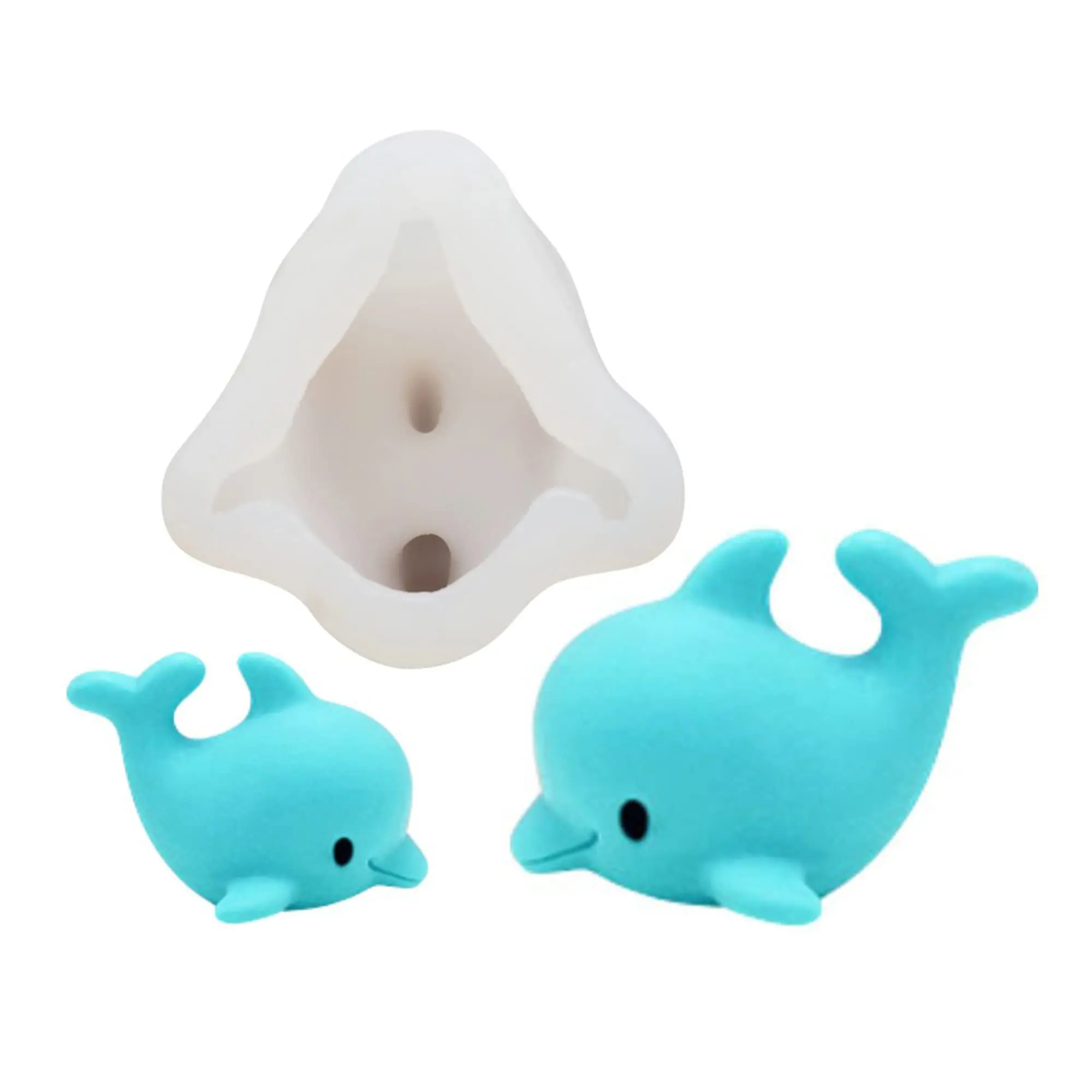3D Dolphin Shaped Silicone Mold Fondant Cake Decorating Tools Chocolate ...