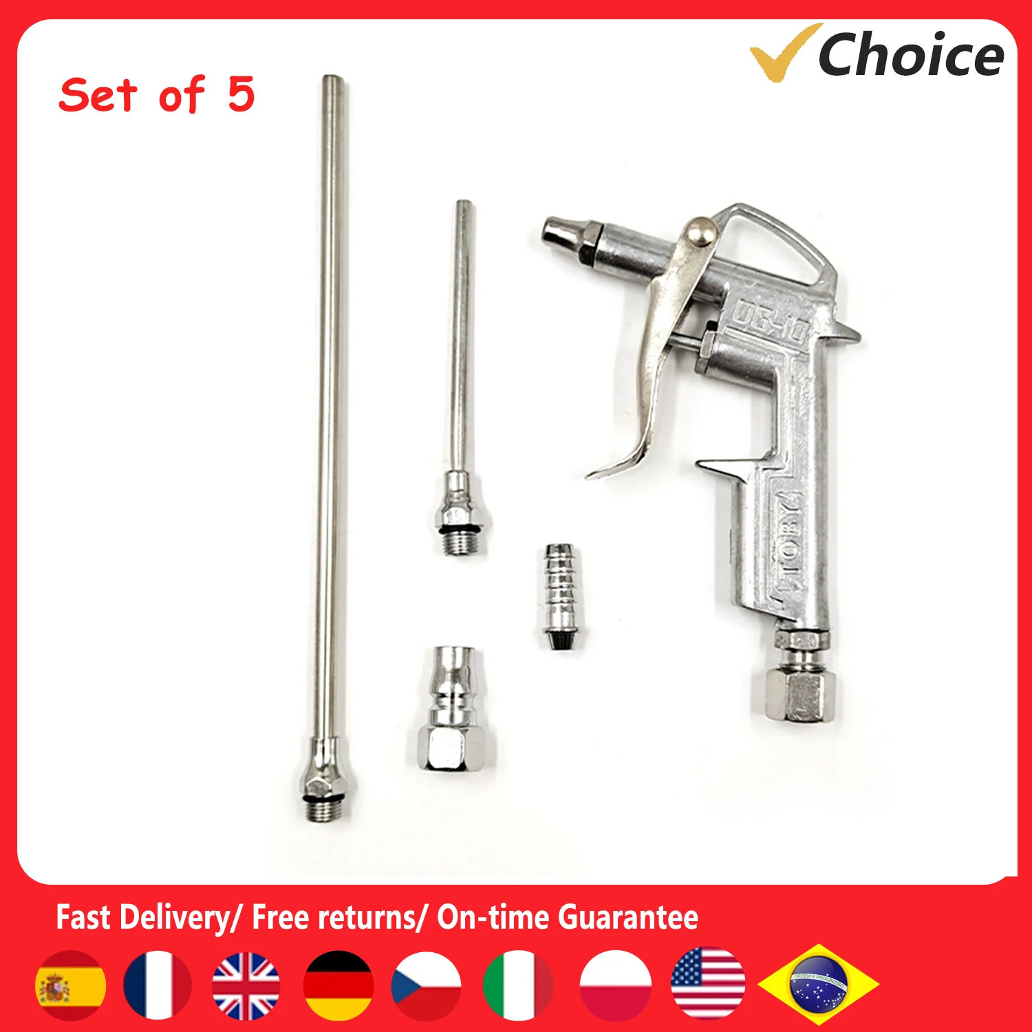 5Pcs-Mini-Air-Blow-Gun-Kit-Pneumatic-Dust-Blower-Gun-Air-Spray-Gun-Dust ...