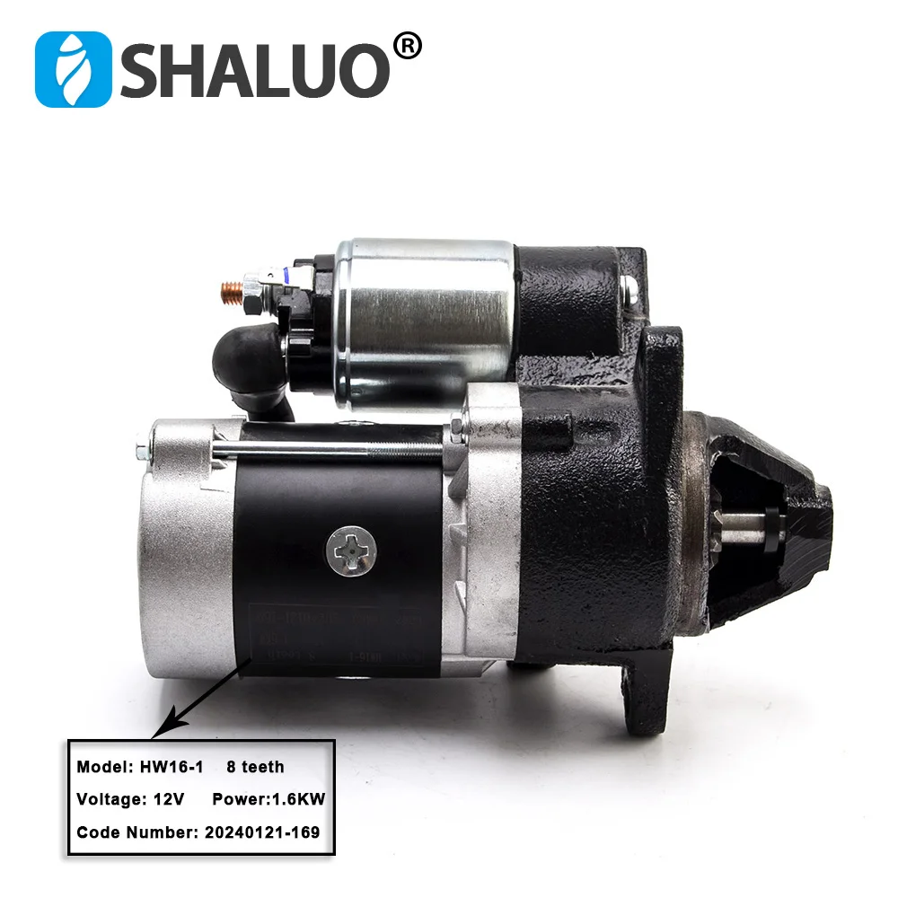 HW16-1-8T-12V-1-6KW-Engine-Starter-Motor-8-Gear-teeth-For-Motor-Starter ...