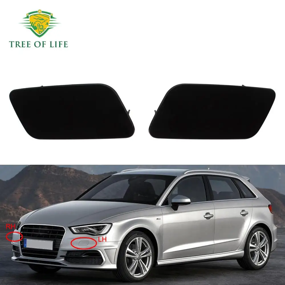 8V3 955 275 Front Headlight Headlamp Washer Nozzle Cover Cap For Audi ...